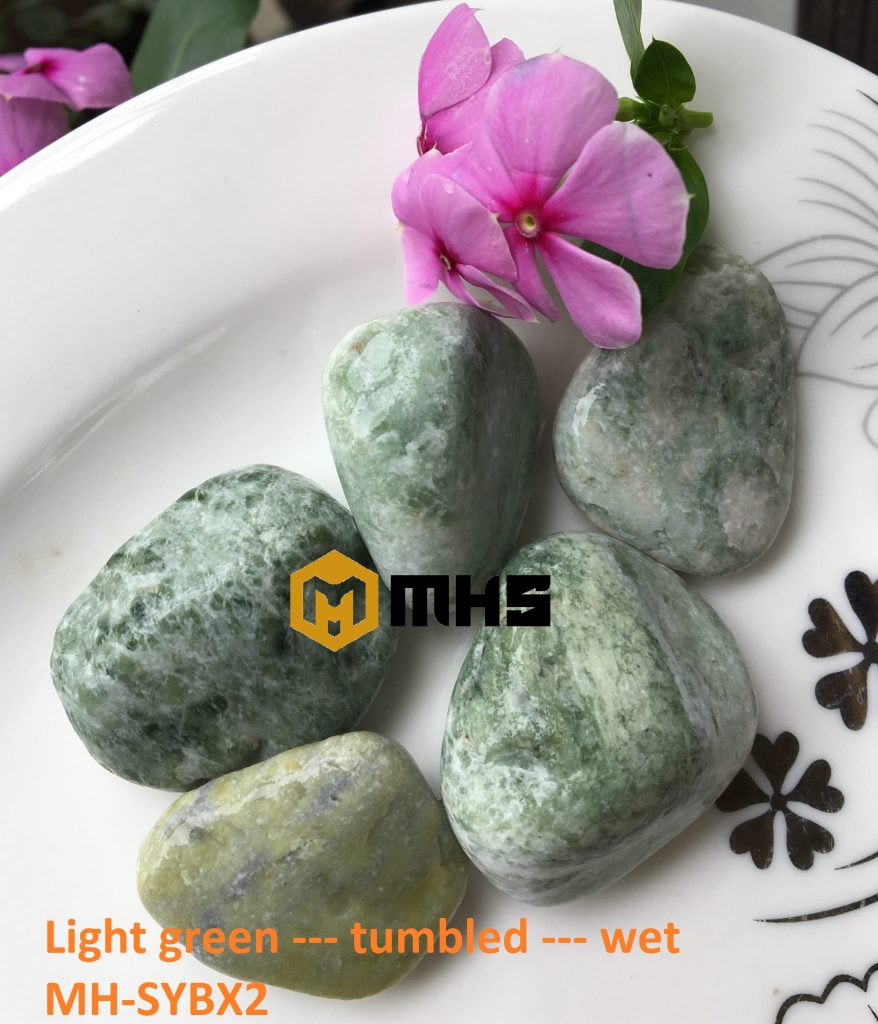 Light Green Tumbled Pebble Stone - VIETNAM MHS-NATURAL STONE